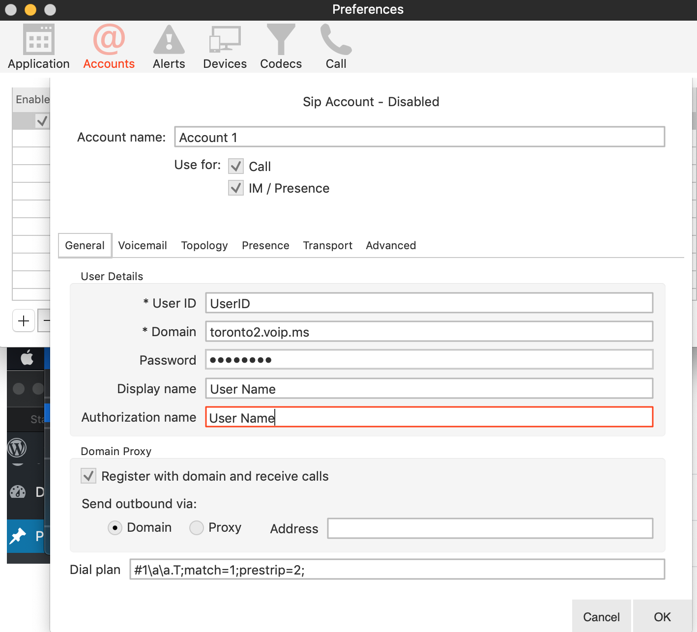 Setup of VOIP SIP Client using VOIP.MS - Charles Duncan