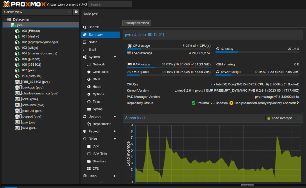Install Proxmox Lxc Container With Docker Vm Instance And Portainer Ce Install Charles Duncan